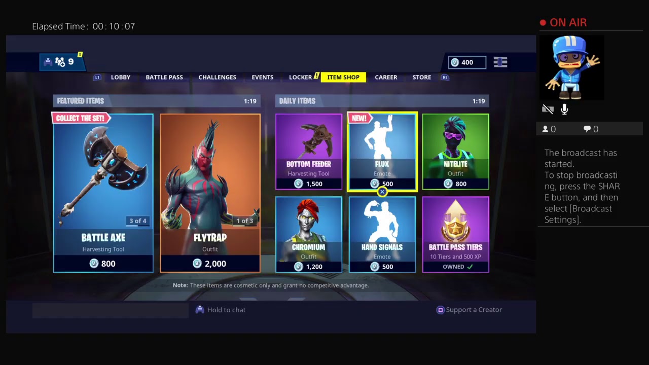 Live item shop countdown - YouTube