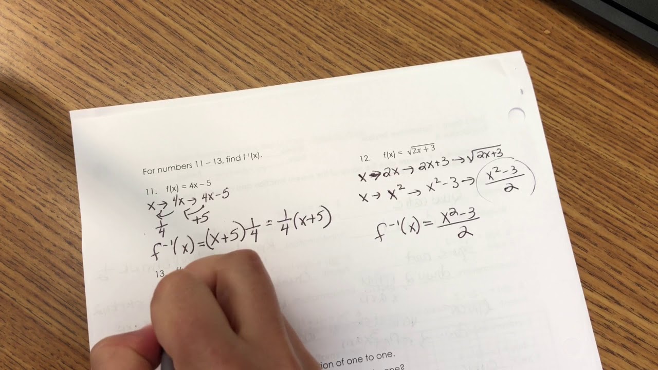 PreCalc Unit 1 Topic 1 Test review - YouTube