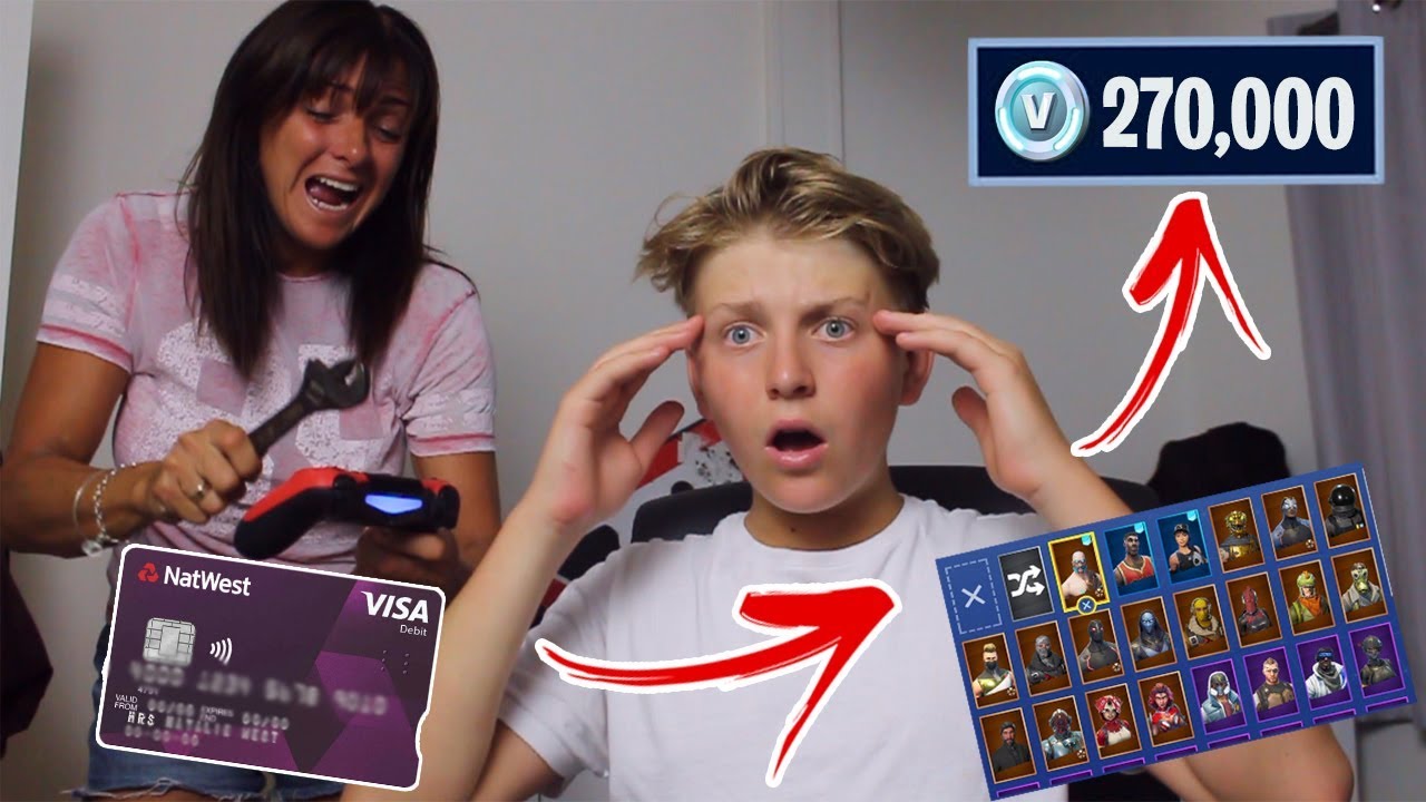 Kid Spends $1200 On FORTNITE With Mum's CREDIT CARD Season 7....[MUST ...
