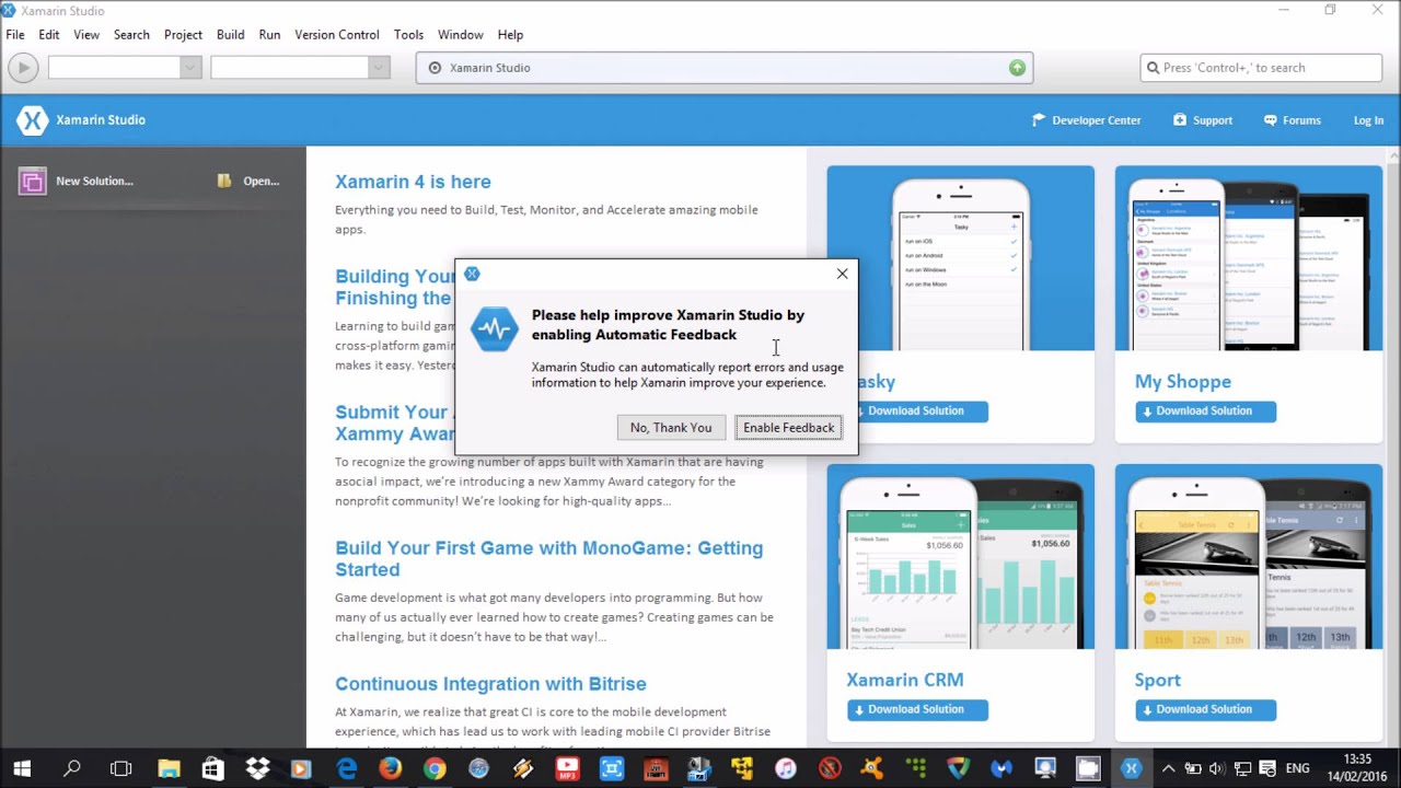 Xamarin Studio Install and Update - YouTube