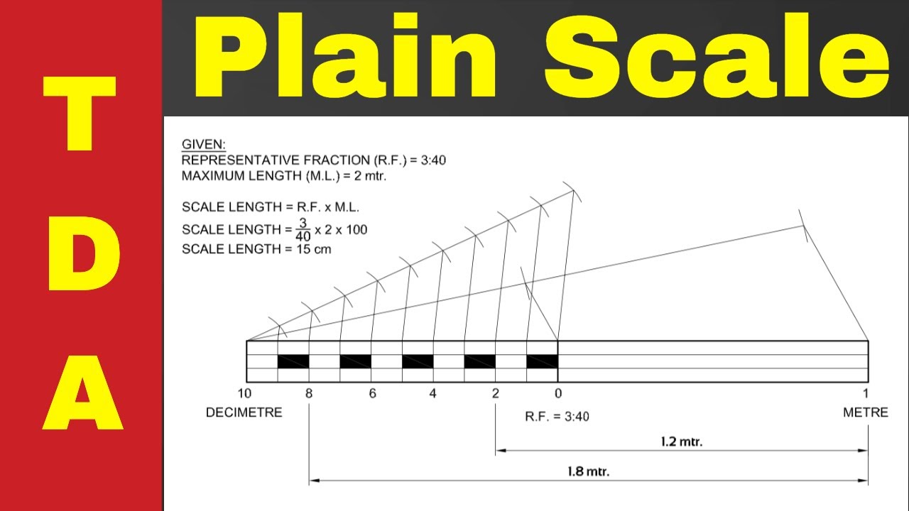 How to draw a plain scale 2017 TDA - YouTube