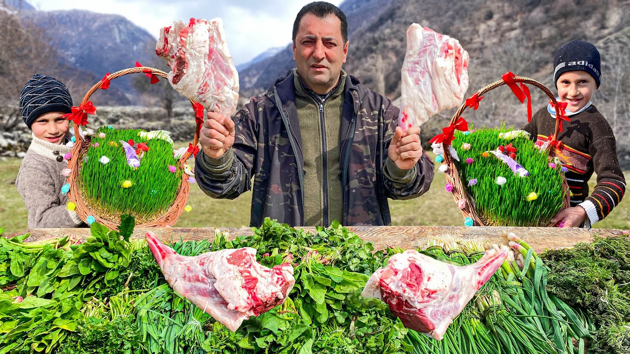 THE TRADITIONAL NATIONAL HOLIDAY OF NOVRUZ! A LOT OF DELICIOUS DISHES ...