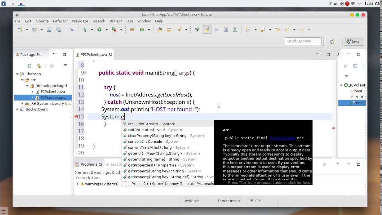 66 JAVA Networking Chat Server Client TCP - YouTube