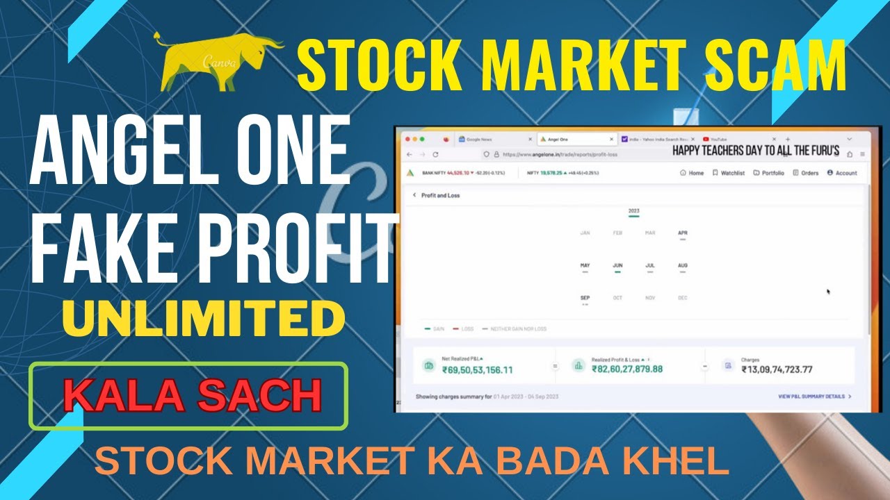 Angel One Edited P&L Video Using Some Background Code | Stock Market ka ...
