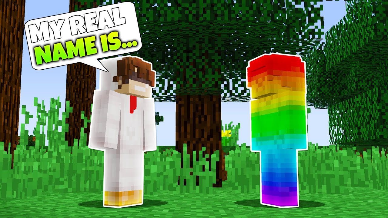 Telling Rainbow Steve my REAL name! - YouTube