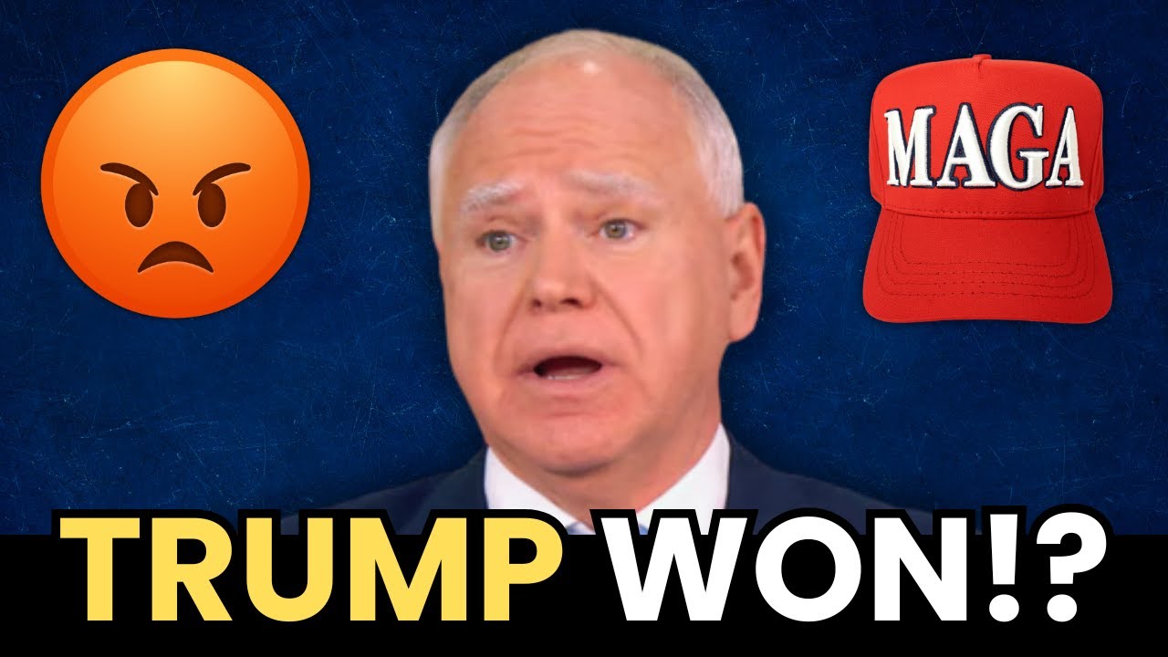 Watch TIM WALZ go from EXCITED to DEVASTATED on The Election - YouTube