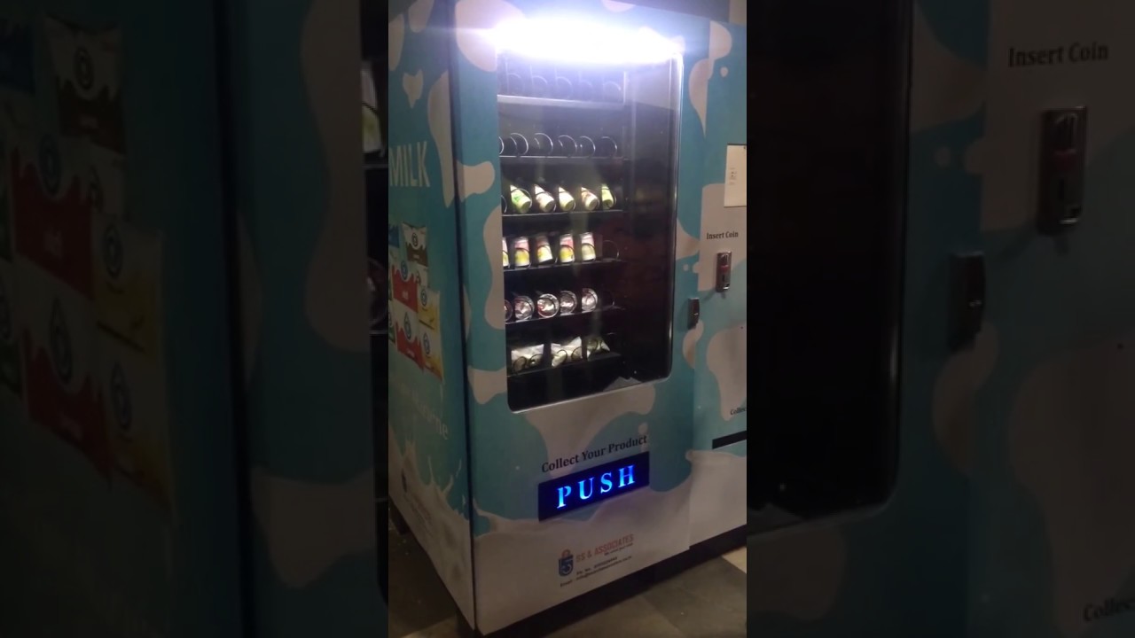 Milk pouch and milk product vending machine - Smart technology - YouTube