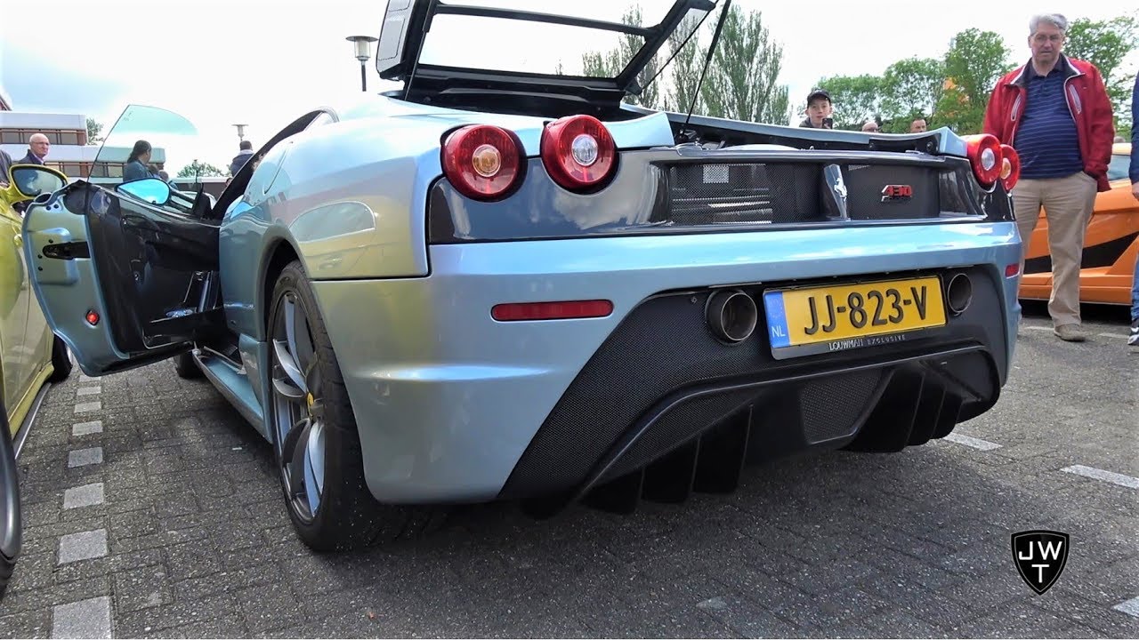 Blue Ferrari 430 Scuderia Coupe REVS & More Exhaust SOUNDS! - YouTube