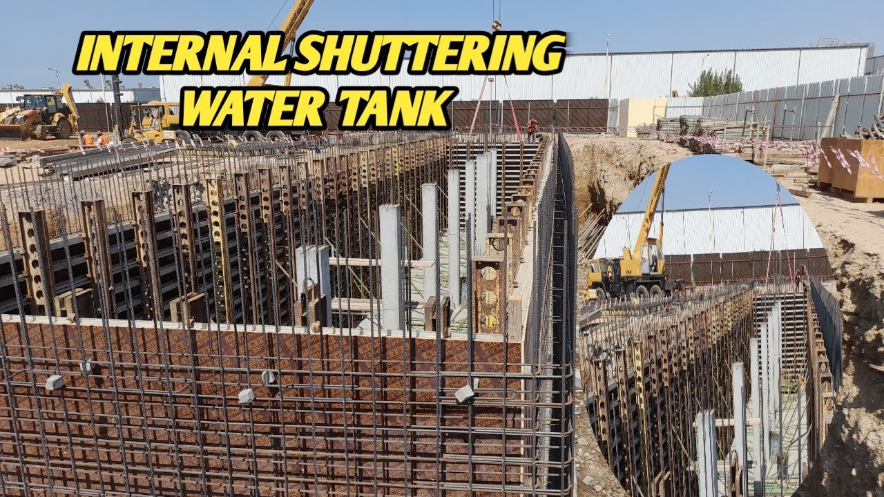 How to make internal shuttering of water tank - YouTube