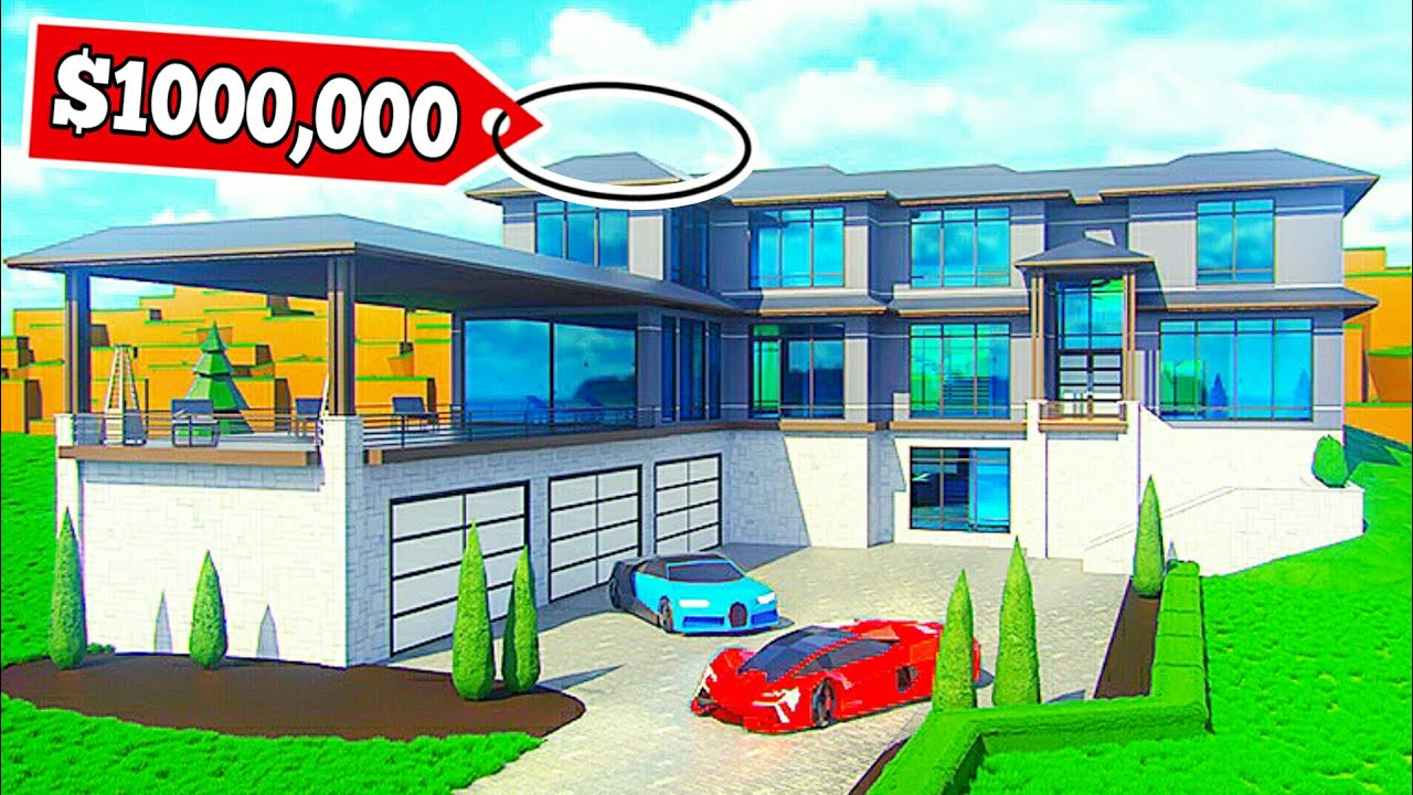 SPENDING $1000,000 to BUILD LUXURY HOUSE in ROBLOX - YouTube