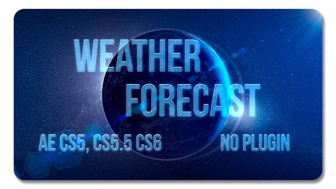 Weather Forecast Elements | After Effects template - YouTube