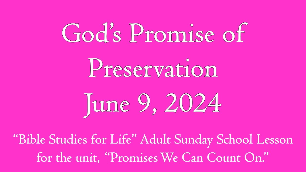 God's Promise of Preservation - June 9, 2024 PrepTalk - YouTube