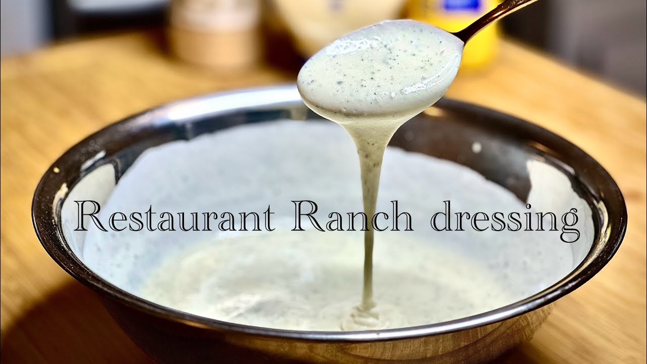 How to make - Restaurant Ranch Dressing - YouTube