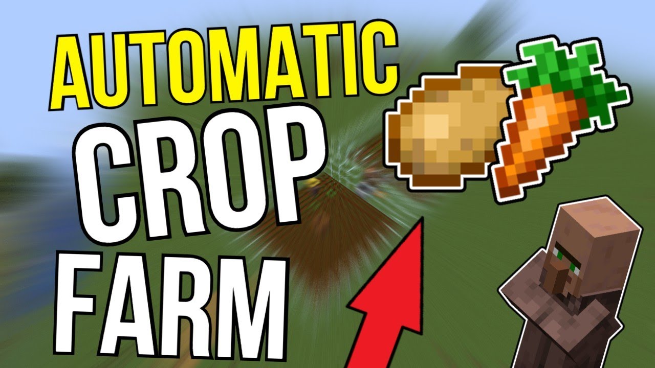 Minecraft 1.17+ Automatic Villager Crop Farm Tutorial (JAVA/BEDROCK ...