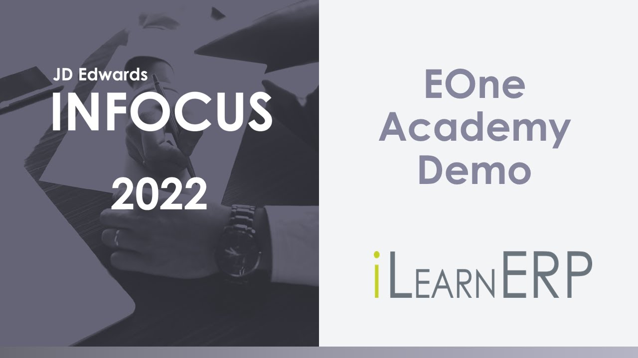 EOne Academy Demo from iLearnERP - YouTube
