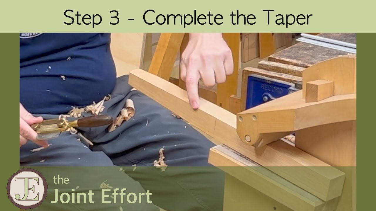 Step 3 - Layout and Taper the Remaining Sides - Shape a Round & Tapered ...