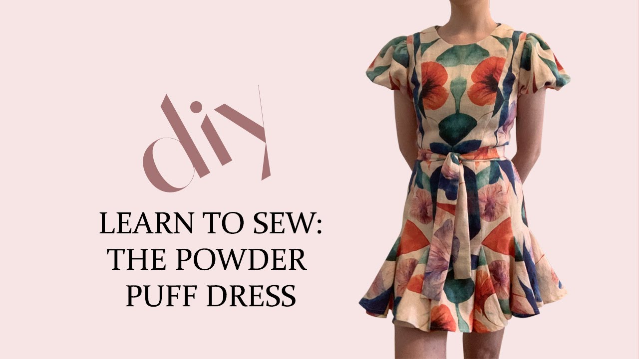 DIY: Sew a Powder Puff Dress - YouTube