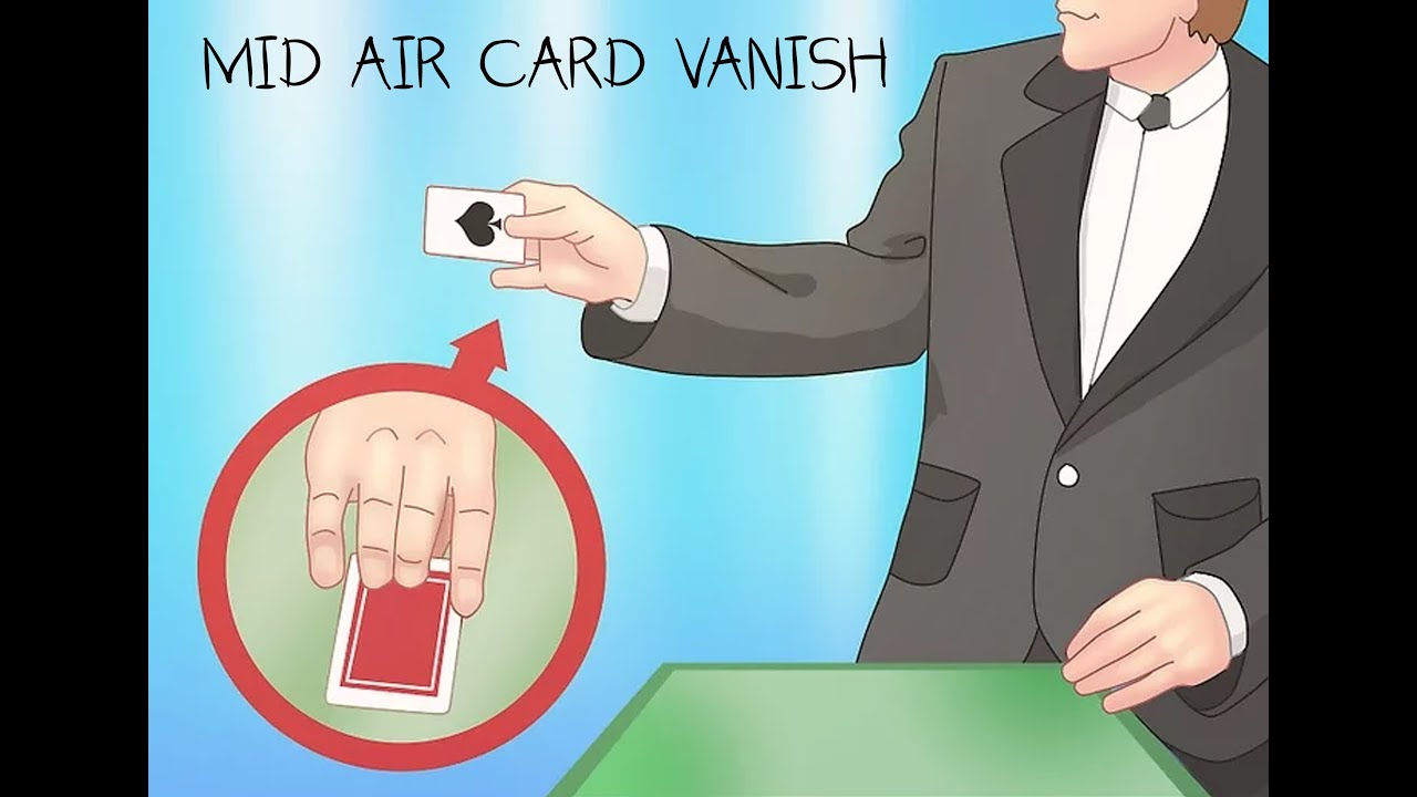 HOW TO DO CARD VANISH IN MID - AIR ( tutorial video ) - YouTube
