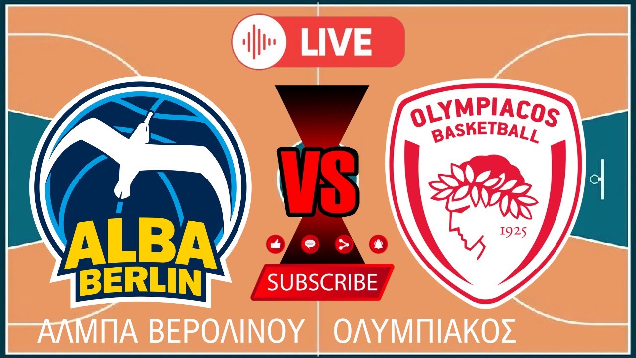 🔴 LIVE ΑΓΩΝΑΣ 🔴 ΑΛΜΠΑ ΒΕΡΟΛΙΝΟΥ - ΟΛΥΜΠΙΑΚΟΣ 29/12/2023 (21:00) # ...