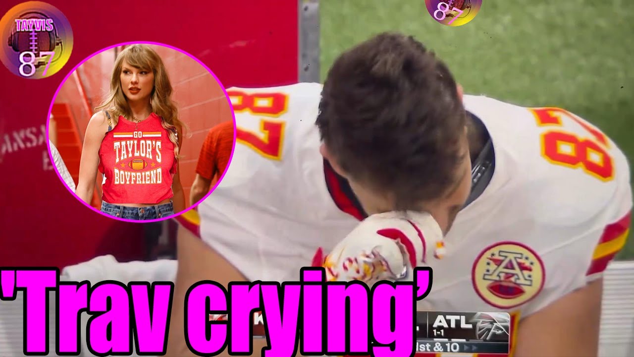 OMG! Travis Kelce BURST INTO TEARS during Chiefs vs Falcons game at ...