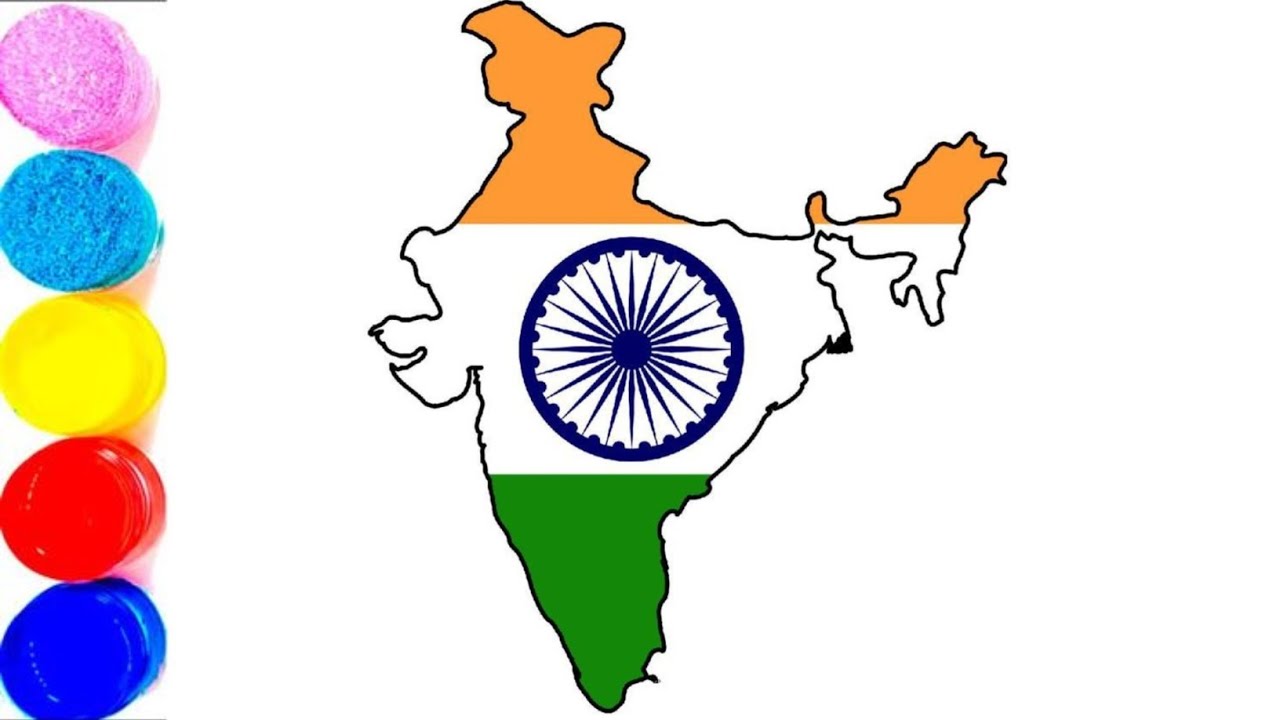 How To Draw India Map Drawing Easy Step By Step|India Map Drawing For ...