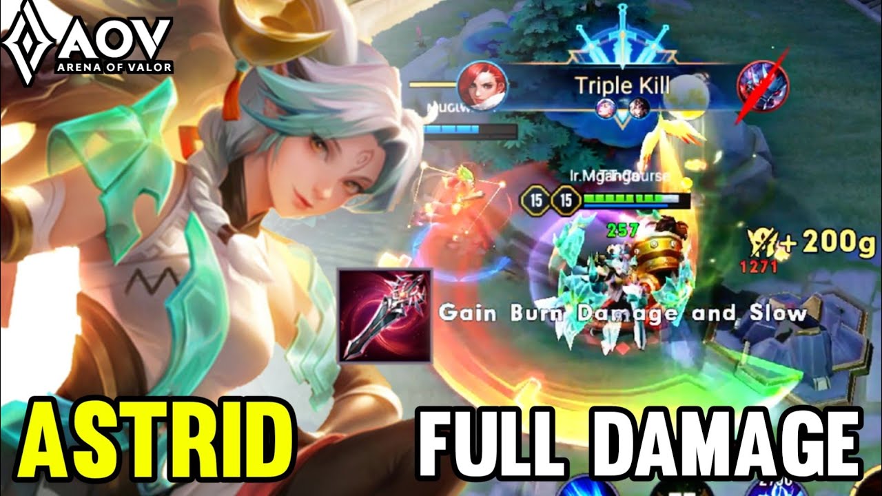 AOV : ASTRID GAMEPLAY | IN JUNGLE - ARENA OF VALOR LIÊNQUÂNMOBILE ROV ...