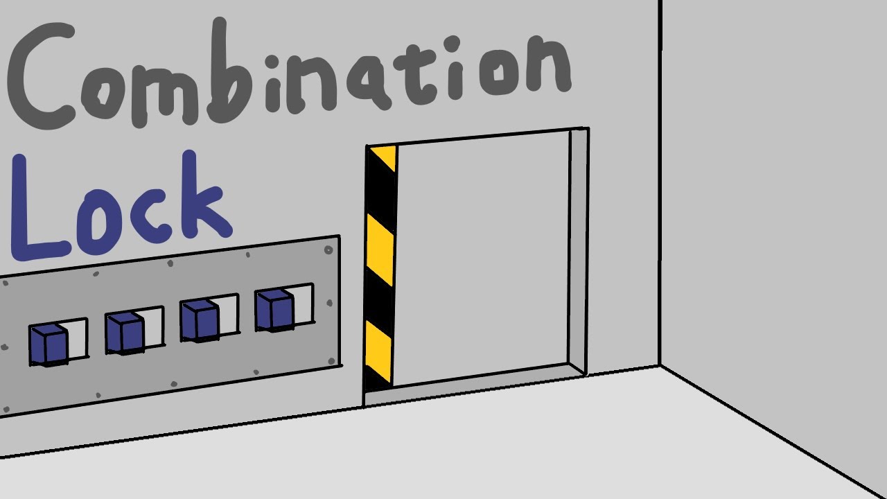 Simple Combination Lock Door | Plane Crazy - YouTube