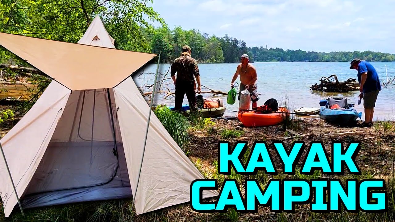 MULTI DAY KAYAK CAMPING AT LAKE JAMES NC | High Winds & Rain ...