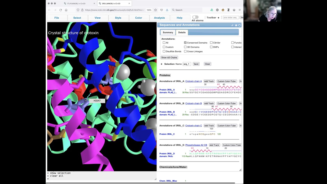 Identifying and viewing ionic bonds / salt bridges with iCn3D - YouTube