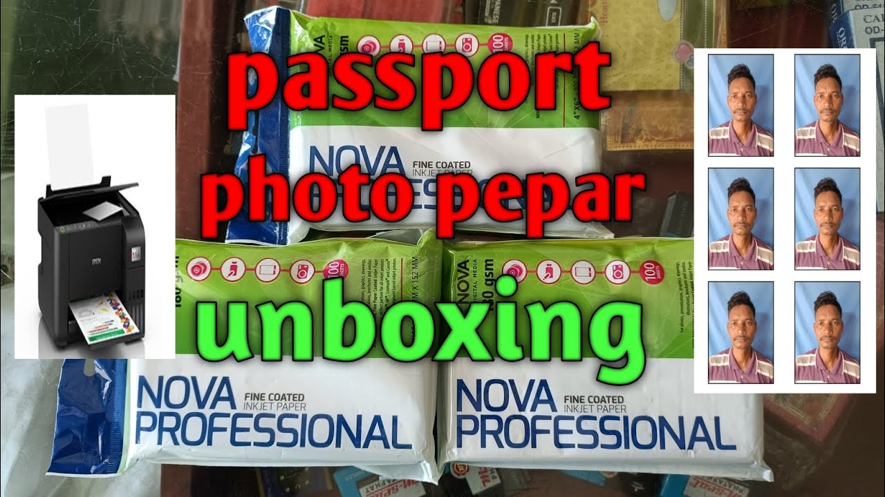 passport photo pepar #unboxing #photo pepar 100 sheet / mn technical ...