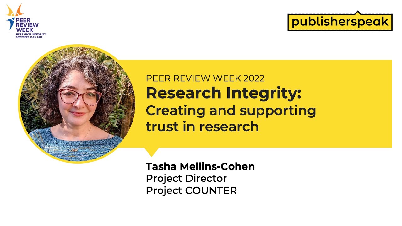 Peer Review Week 2022 - In conversation with Tasha Mellins-Cohen - YouTube