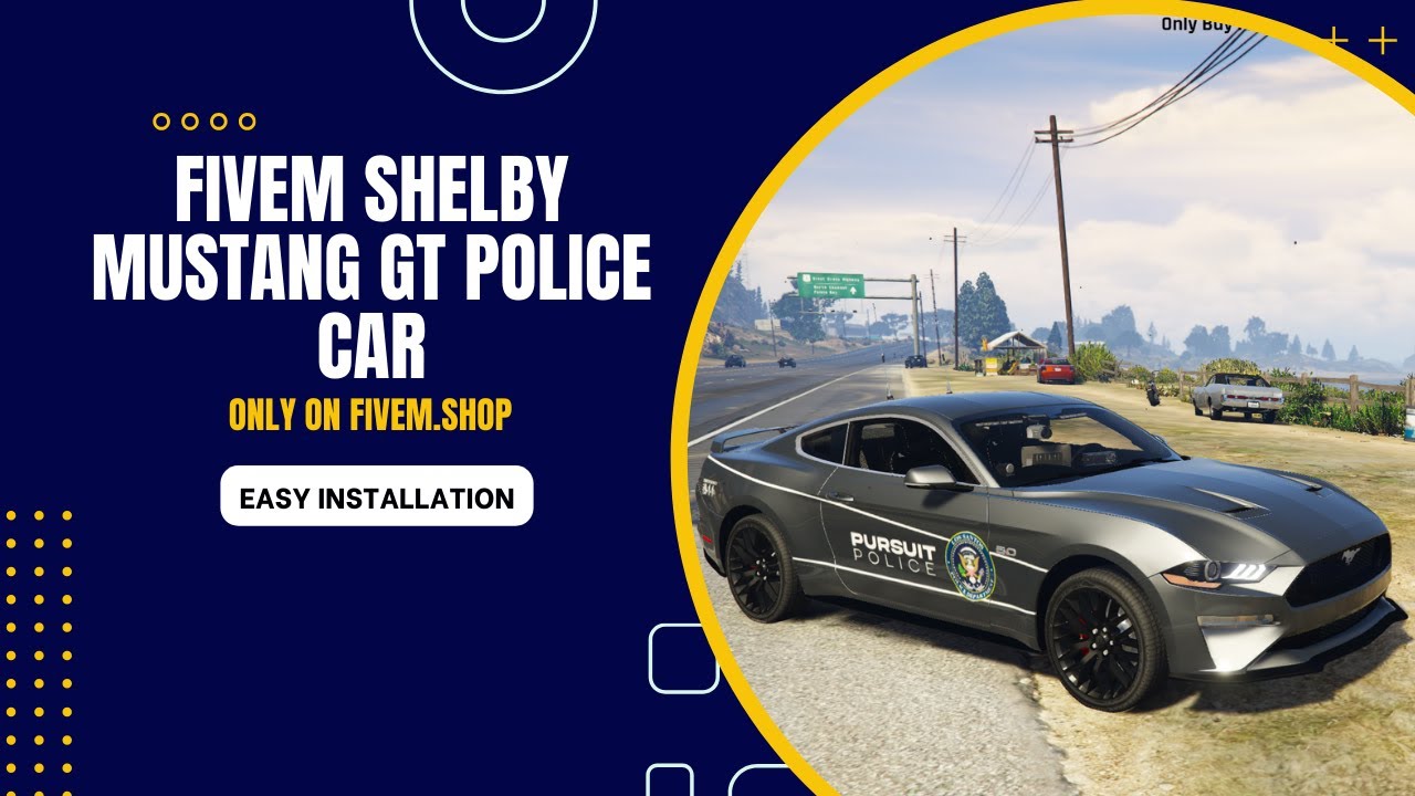 FiveM Shellby Mustang GT Police Car | Mustang Police Car FiveM #fivem # ...