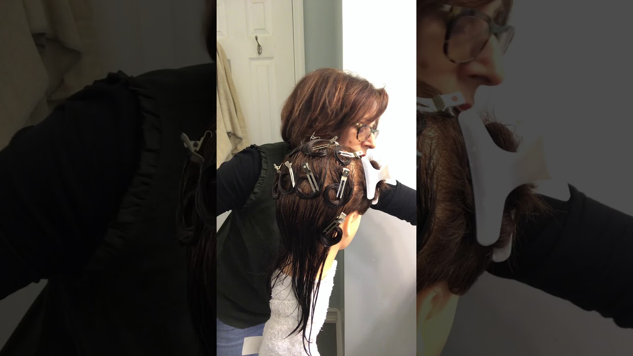Alternating Full Stem Pin Curls - YouTube