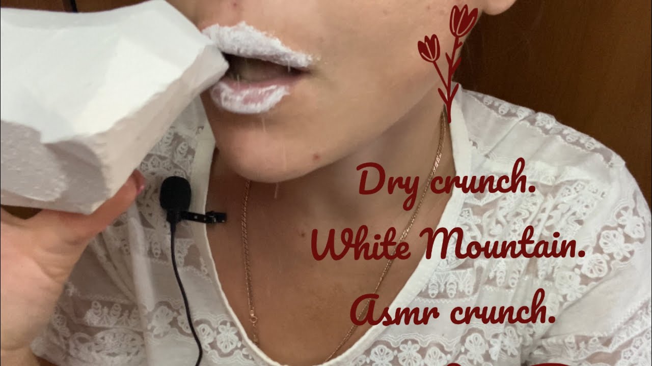 Белая Гора. Сухой хруст. Асмр звук. Crunch Asmr chalk. - YouTube