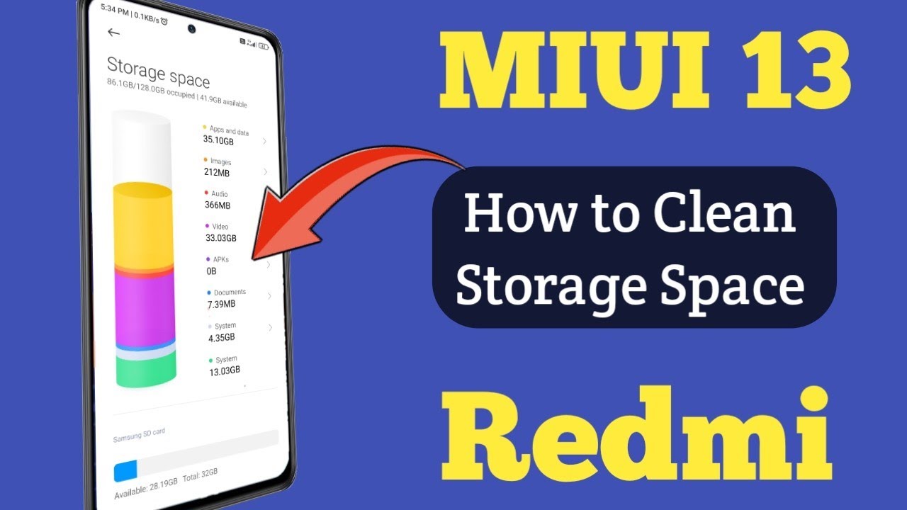 storage full problem MIUI 13 | Redmi storage space clean | trash bin ...