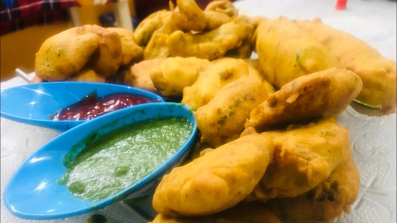 || Party Style mixed Bajji Platter || Five Variety Bajji Platter ...