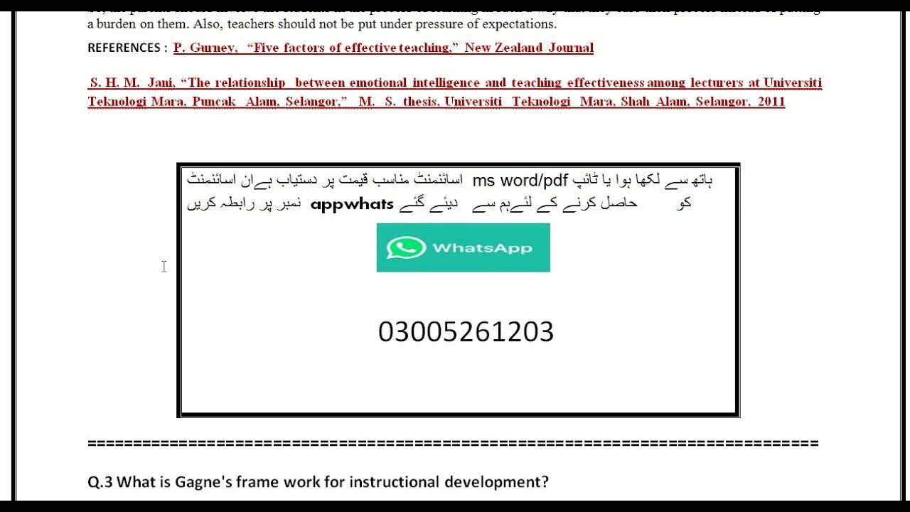 8601 solved assignment with references autumn2021 - YouTube