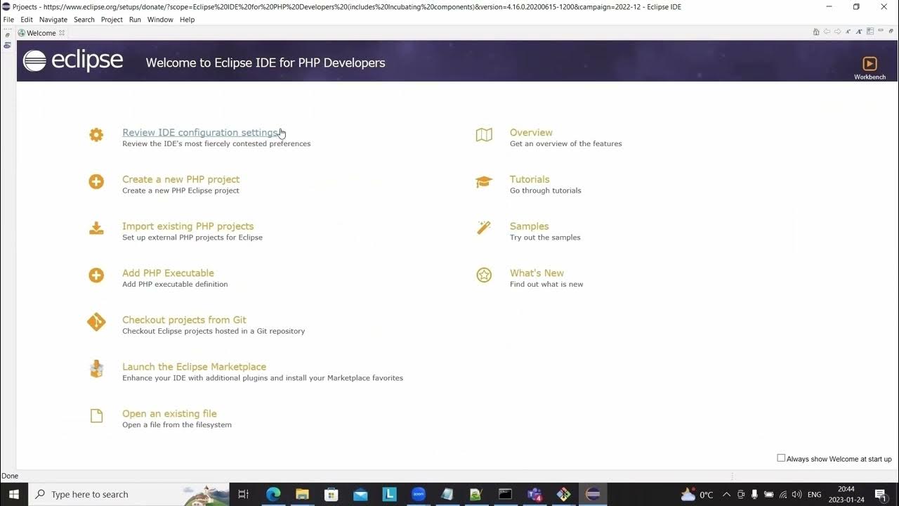 CGX#1: Installing Eclipse + PHP - Development Windows - YouTube