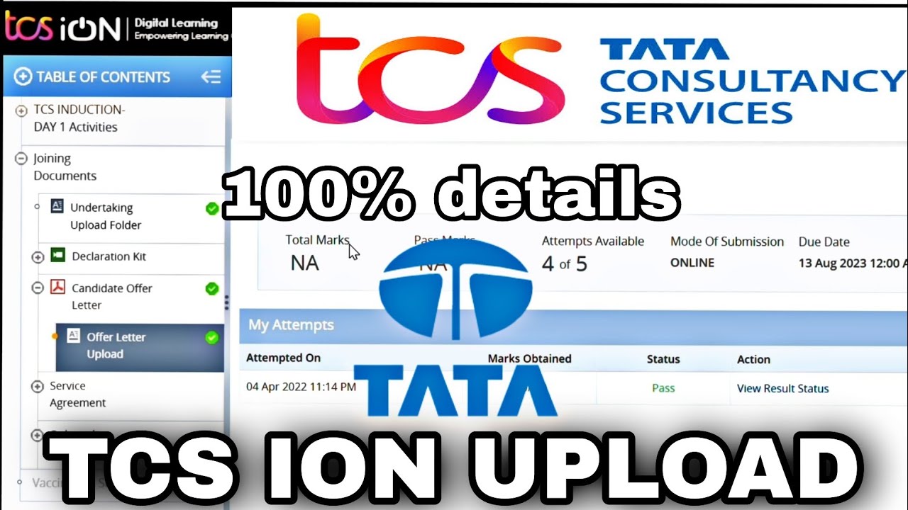 Tcs ion documents upload | onboarding Upload | tcs documents upload ...