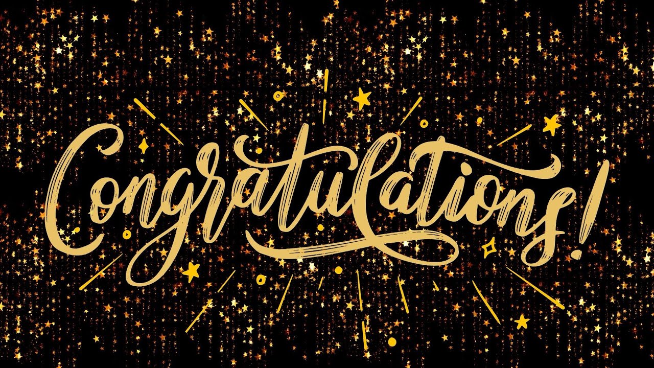 1 HOUR Congratulations background backdrop wallpaper video with JAZZ ...