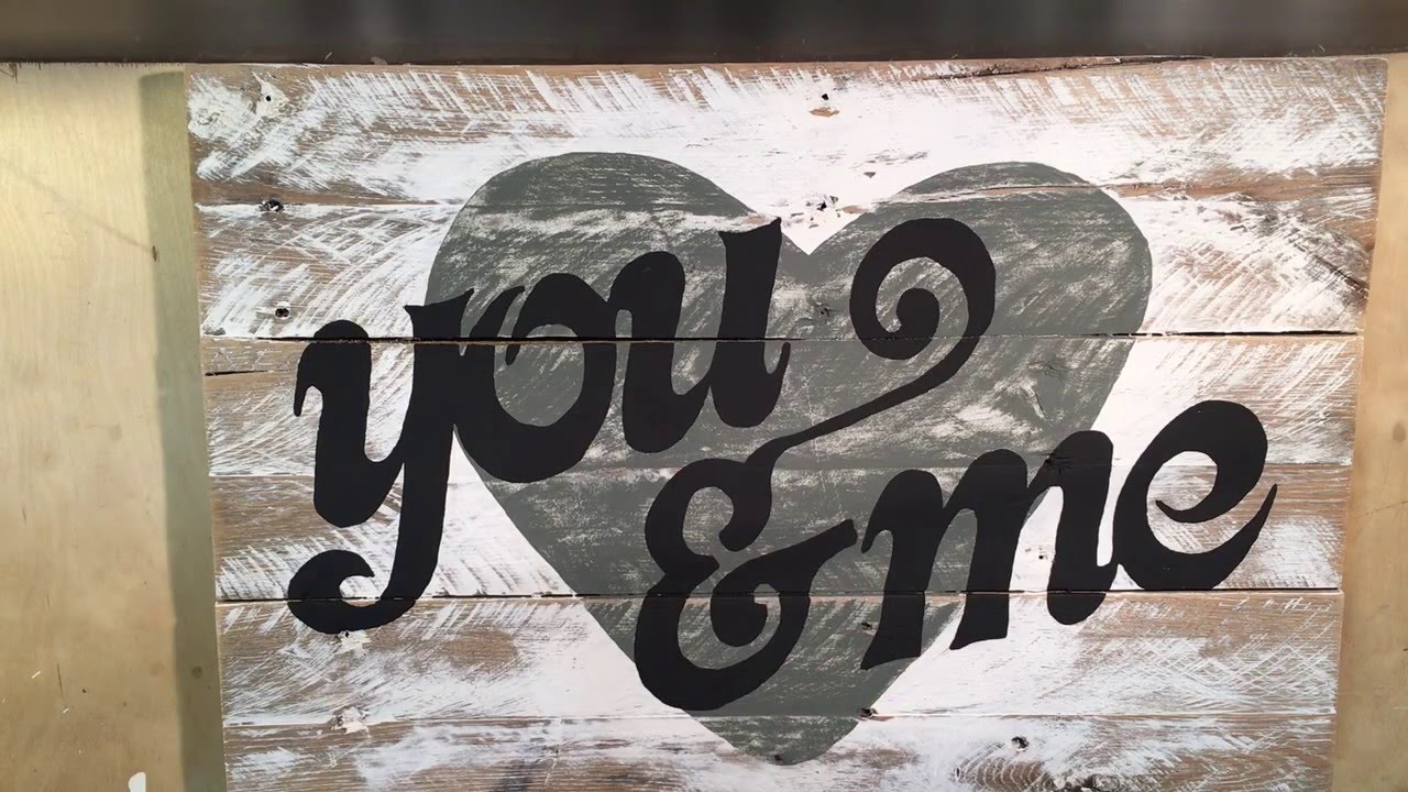 Designing A Painted Wooden Decor Sign Made From Pallets, How To Ideas ...