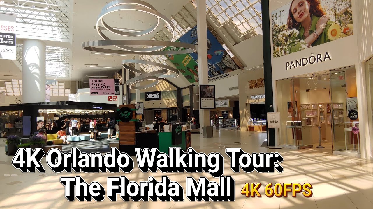 4K Orlando Walking Tour: The Florida Mall - YouTube