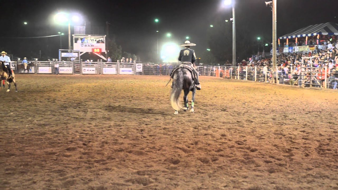 Mexican Charros show off their Dancing Horses at the Poway Rodeo - YouTube