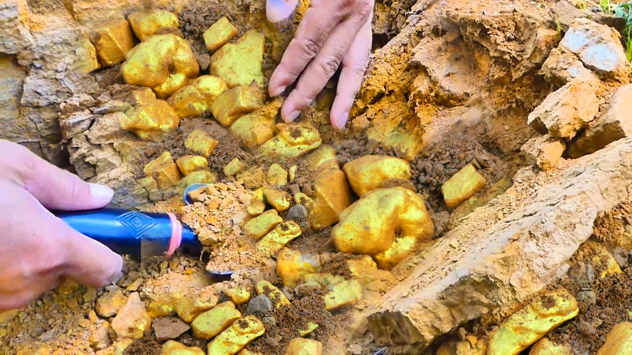 wow wow so lucky! I am digging for a lot of treasure worth million ...