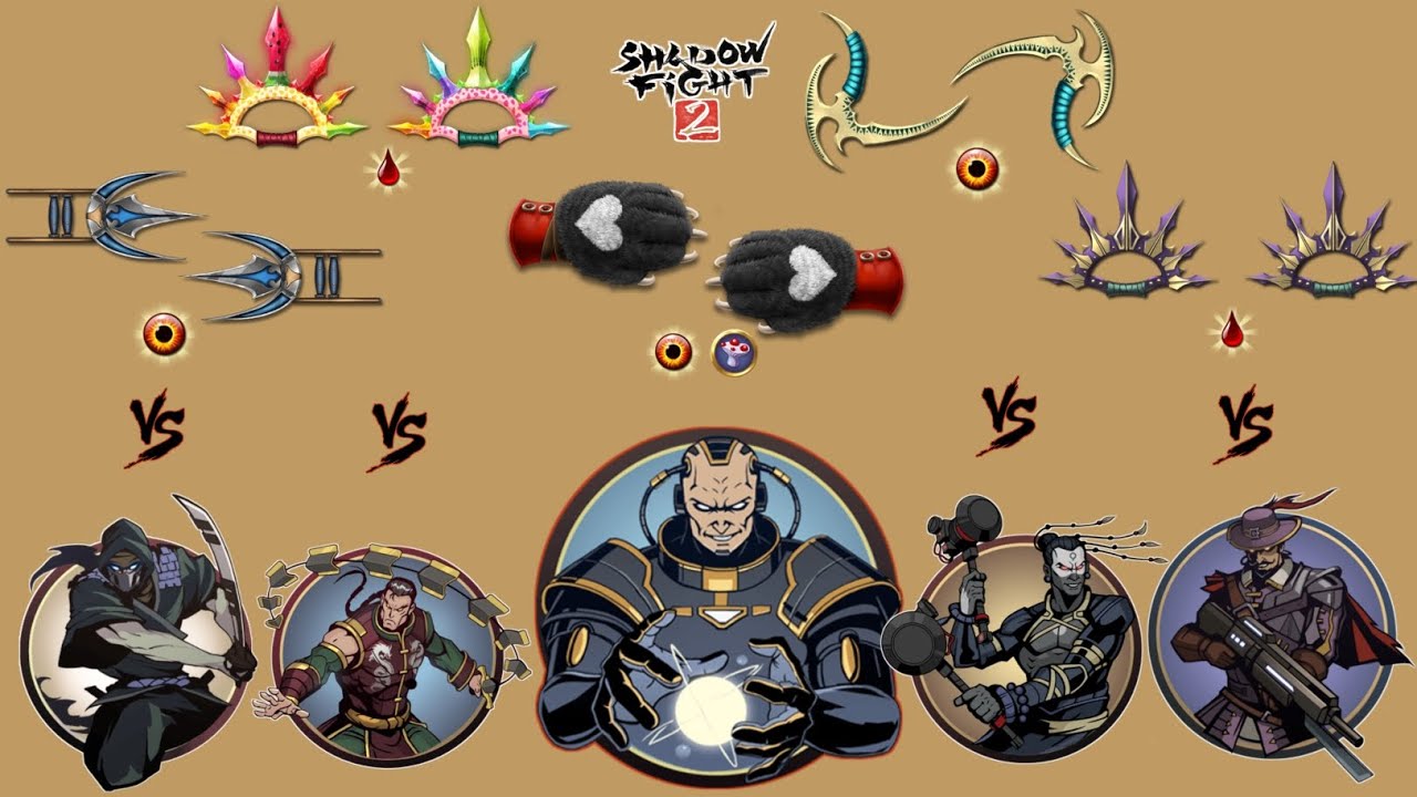 Shadow Fight 2 || Untimate Battle Knuckles vs Titan Bodyguards ...