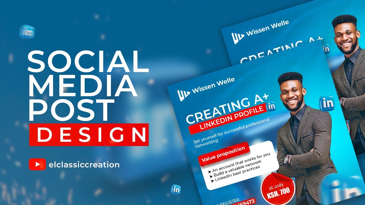 How to design Social Media Post | Photoshop Tutorials - YouTube