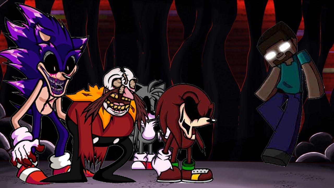 FNF Triple Trouble but it's Soul Tails, Xenophanes, Soul Knuckles and ...