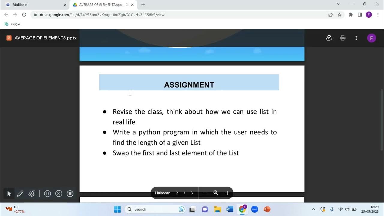Belajar Coding Menggunakan Edublocks - List - Assignment BrightChamps ...