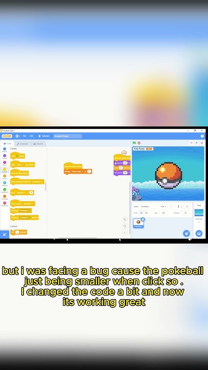Let,s make a pokemon cliker game in scratch - part 1 The basics #timelapse #fangame #devlog ...
