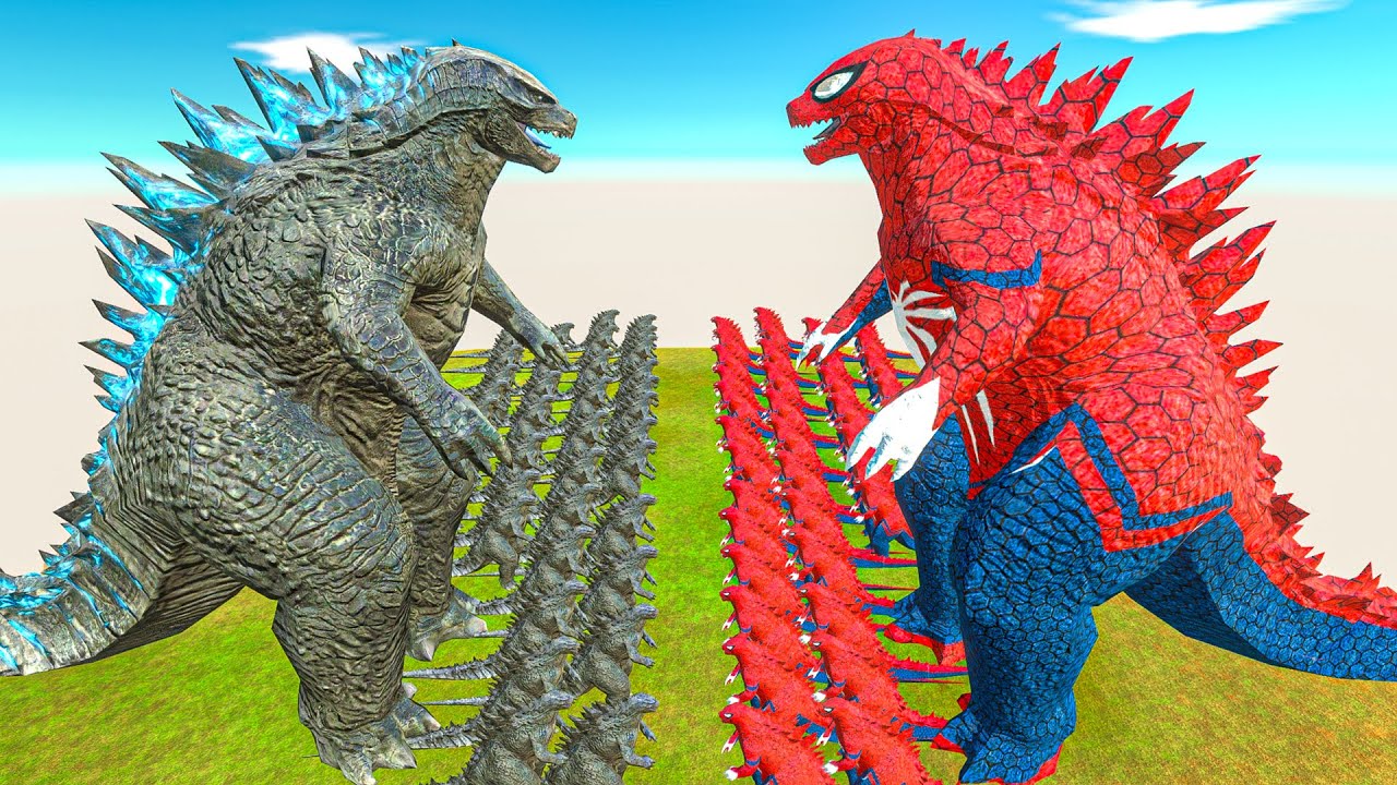 What If Growing Godzilla VS SPIDER-MAN Godzilla, Strongest Comparison ...